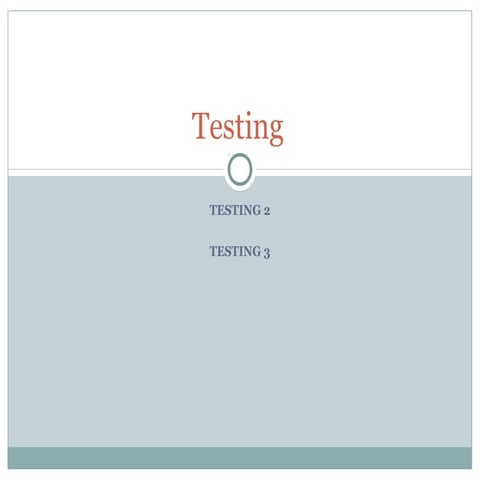 Testing | PPTX