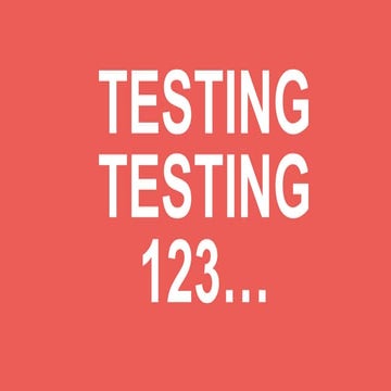 Testing 2 | PPT