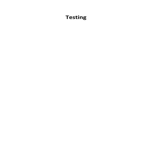 Testing | PDF