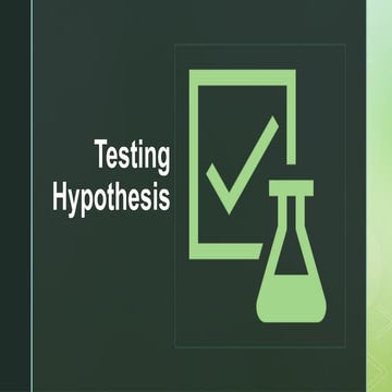 Hypothesis Testing Pptx