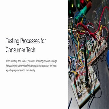 Rick Tsakalios - Testing Processes for Consumer Tech | PDF