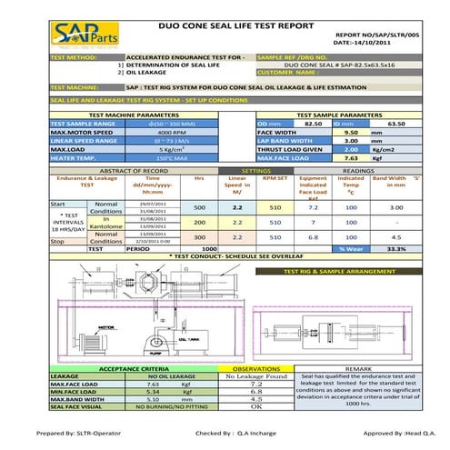 Testing report | PDF