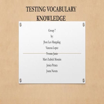 TESTING-VOCABULARY-KNOWLEDGE........pptx