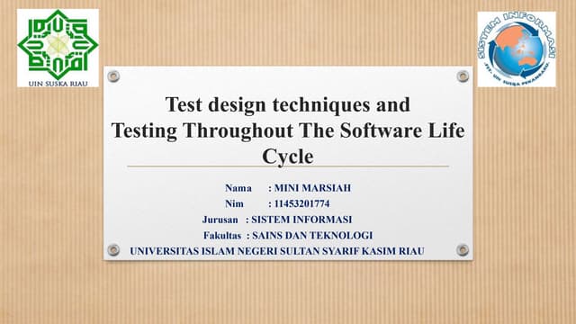 IDENTIFYING TEST CONDITIONS AND DESIGNING TEST CASES | PPTX