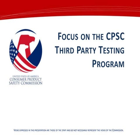 Testing and Certification of Consumer Products (English) | PPTX