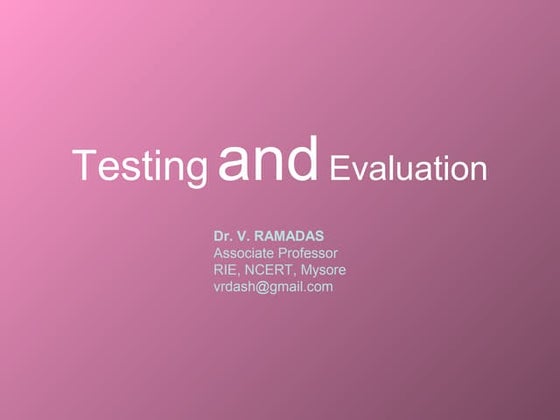 Writing Identification Tests | PPTX
