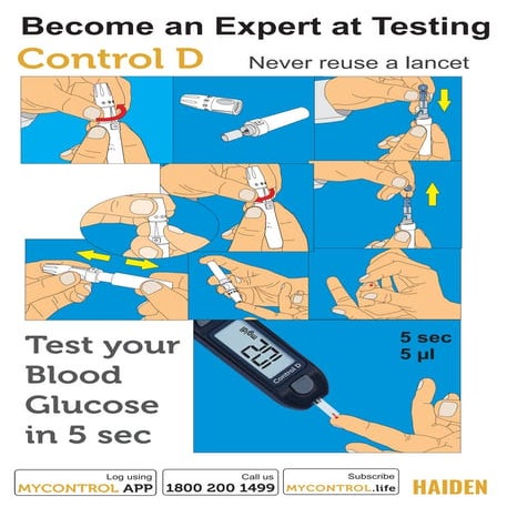 Control D Blood Glucose Monitor Poster