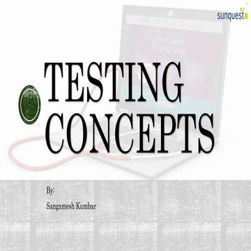 Testing Concepts Ppt