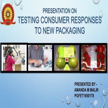 Testing consumer responses to new packaging (1) | PPT