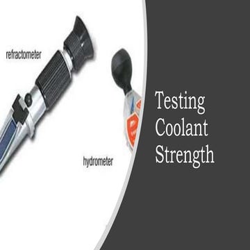 Testing coolant strength | PPT