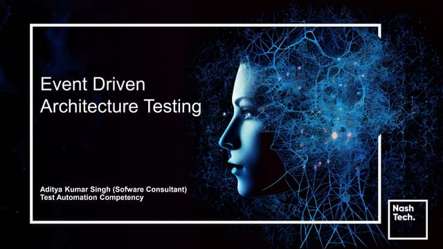 Testing Event Driven Architecture Presentation Pptx Web Development Internet