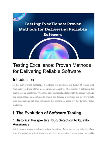 8 Amazing Benefits of Software Testing | PDF
