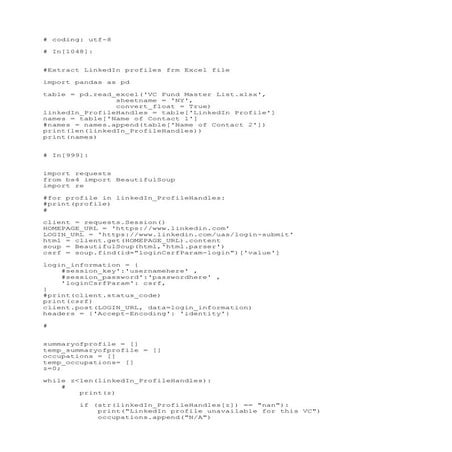LinkedIn profile Public information Scraper | PDF