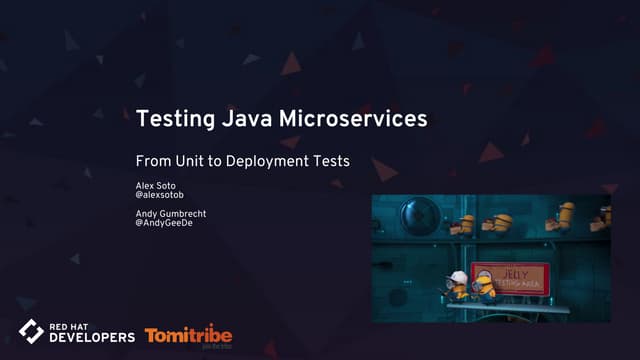 Testing Java Microservices Devoxx be 2017 | PPT Testing Java Microservices Devoxx be 2017 | PPT