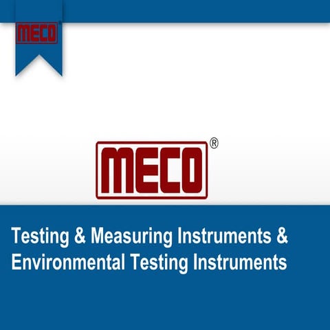 Testing & measuring instruments and environmental testing instruments | PPT