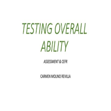 Testing overall ability | PPTX