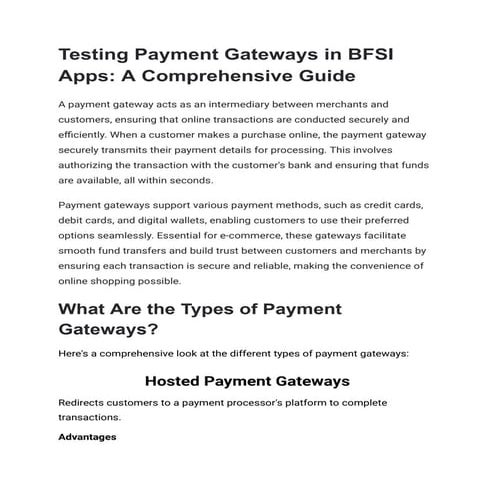 Testing Payment Gateways in BFSI Apps_ A Comprehensive Guide.pdf