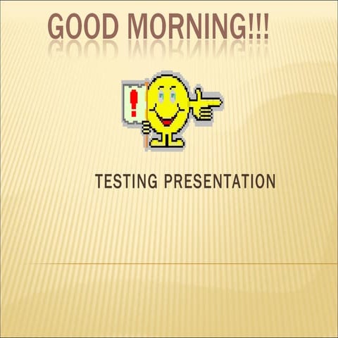 Testing presentation | PPT | Standardized Testing | Educational Assessment