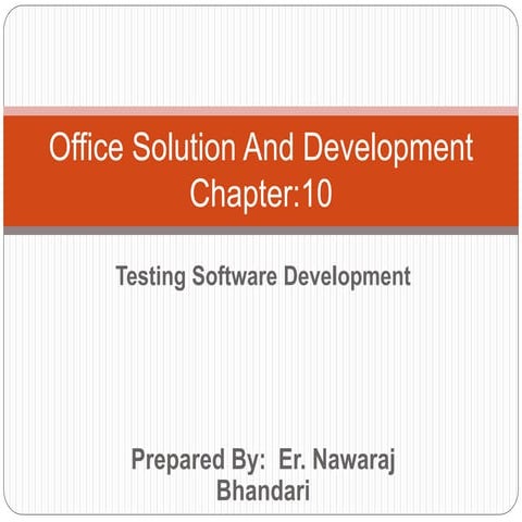 Testing Software Development Ppt