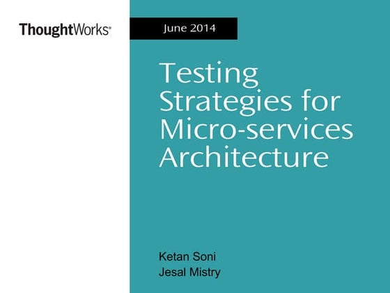Microservices Testing | PPT