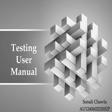 Testing User Manual | PPTX
