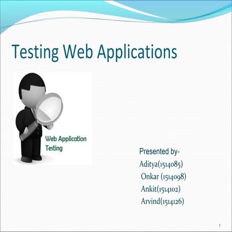 Testing Webapps Ppt