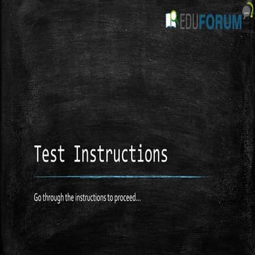 Test instructions | PPTX | Internet for Beginners | Internet