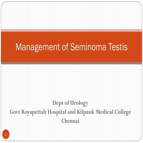 Testis carcinoma- management- seminoma | PDF