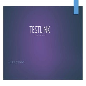 TESTLINK - testes de software | PPTX