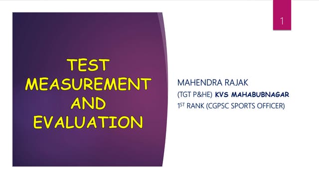 Type and classification of test | PDF