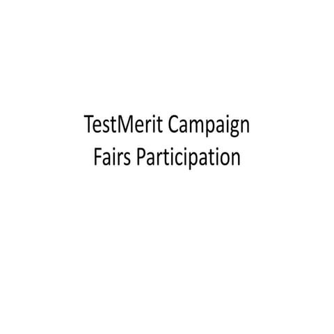 Test merit campaign | PPTX