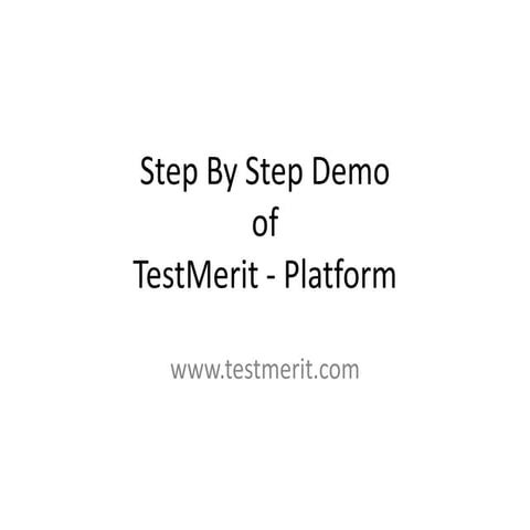 Test merit campaign | PPTX