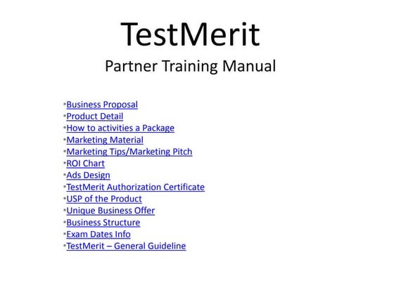 Test Merit Poster | PDF