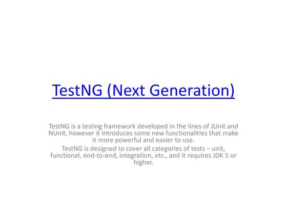 Appium Testng Framework And Multi Device Automation Execution Ppt 