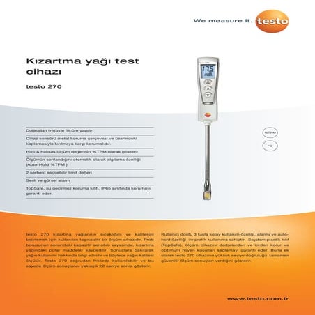 Testo 270 | PDF
