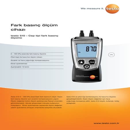 Testo 510 | PDF