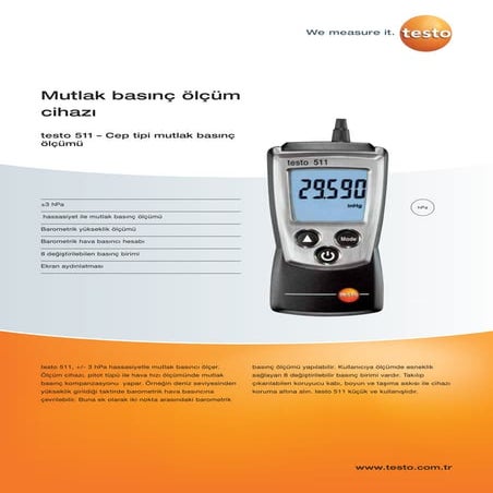 Testo 535 | PDF