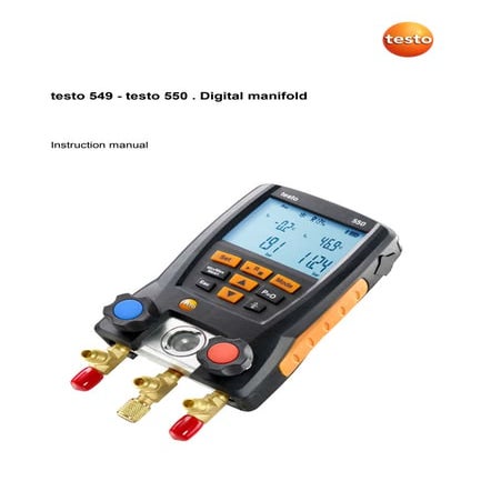 Hương dẫn sử dụng Testo 549-550 | PDF | Computer Peripherals | Computing
