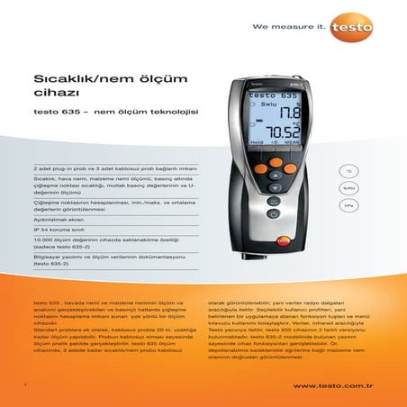 Testo 635 | PDF