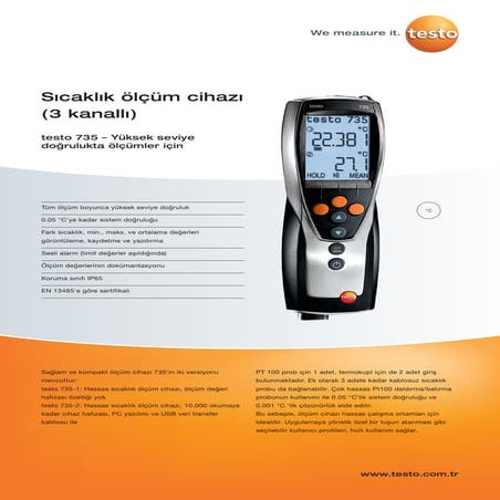 Testo 735 | PDF
