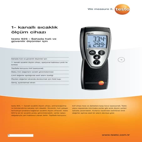 Testo 925 | PDF
