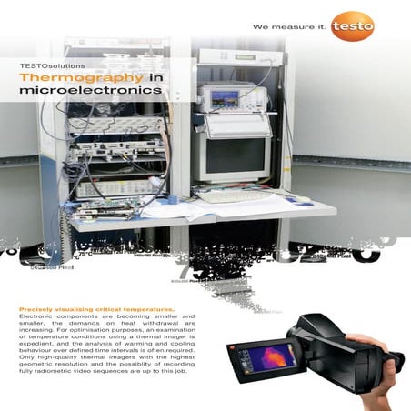 Testo thermography of micro electronics | PDF