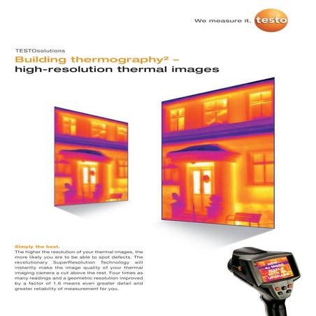 Testo thermography super-resolution building | PDF | Cameras and ...