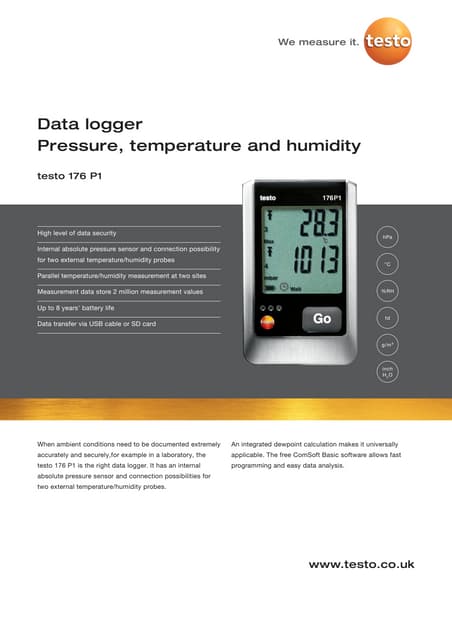 Testo 735 datasheet 2012