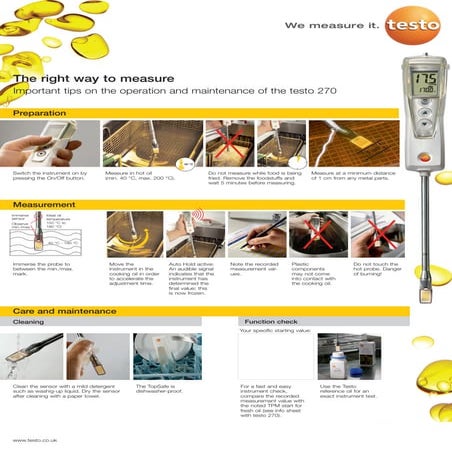 Testo270 cooking oil_tester | PDF