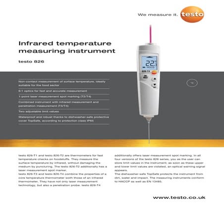 Testo 108-2 datasheet | PDF