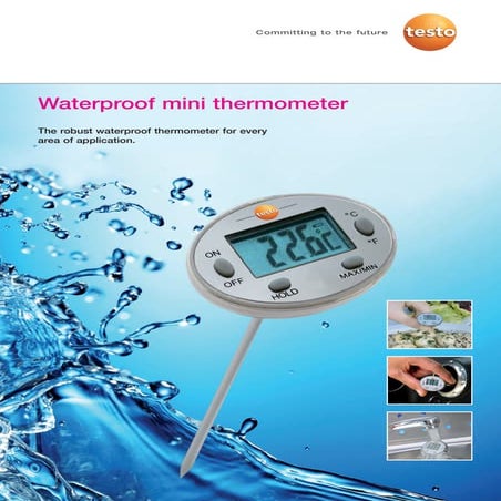 Testo mini thermometer datasheet | PDF