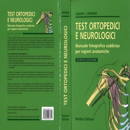 Test ortopedici e neurologici. Manuale fotografico suddiviso per ...