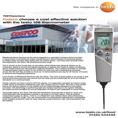 Testo solutions costco | PDF