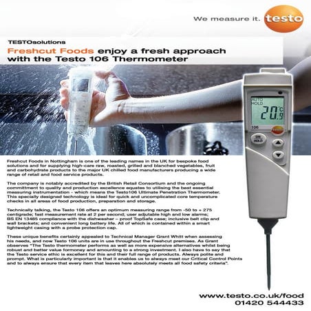Testo solutions freshcut foods | PDF